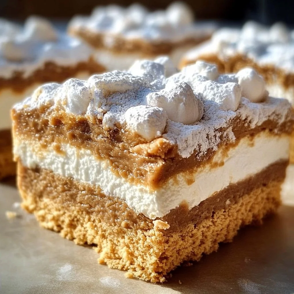 Irresistible No-Bake Peanut Butter Marshmallow Squares
